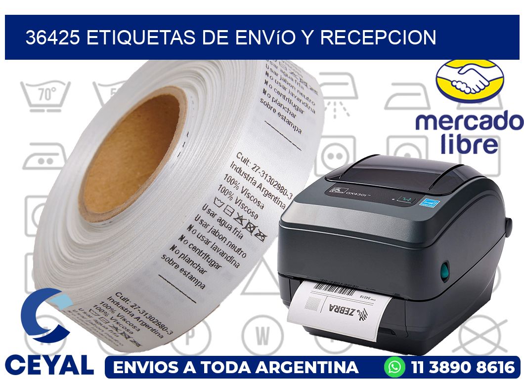 36425 Etiquetas de envío y recepcion - Etiquetado Textil