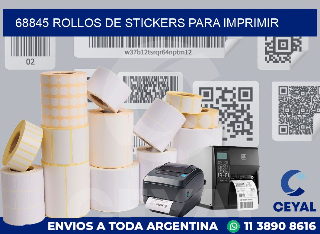 68845 ROLLOS DE STICKERS PARA IMPRIMIR - Etiquetado Textil