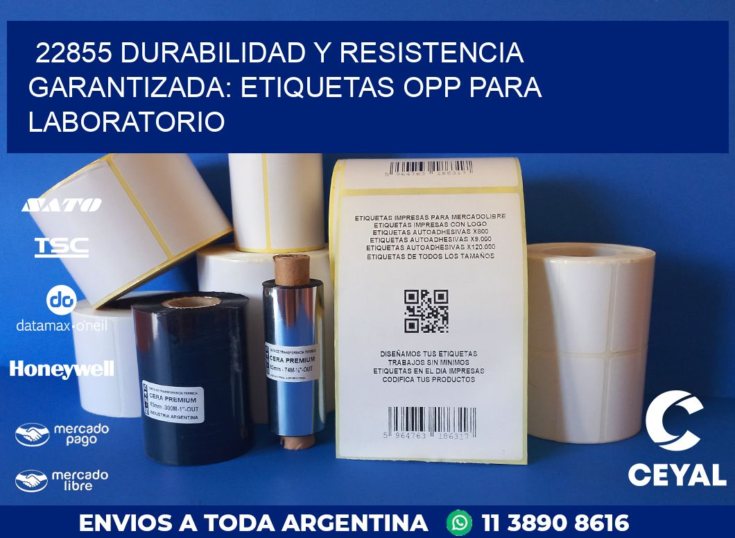 22855 DURABILIDAD Y RESISTENCIA GARANTIZADA: ETIQUETAS OPP PARA ...