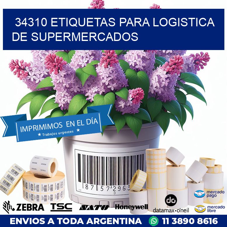 34310 ETIQUETAS PARA LOGISTICA DE SUPERMERCADOS - Etiquetado Textil
