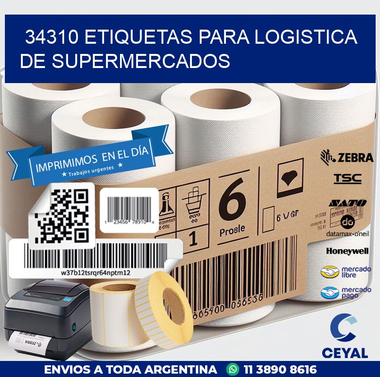 34310 ETIQUETAS PARA LOGISTICA DE SUPERMERCADOS - Etiquetado Textil