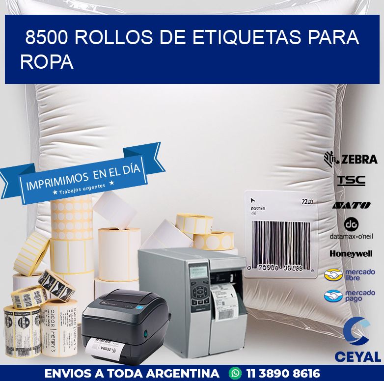 8500 ROLLOS DE ETIQUETAS PARA ROPA - Etiquetado Textil