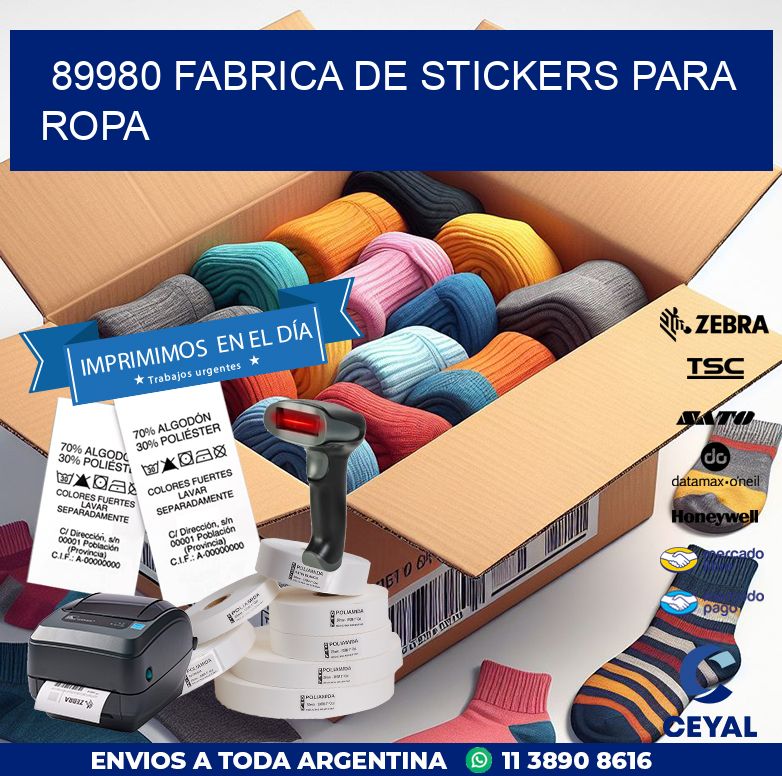 89980 FABRICA DE STICKERS PARA ROPA - Etiquetado Textil