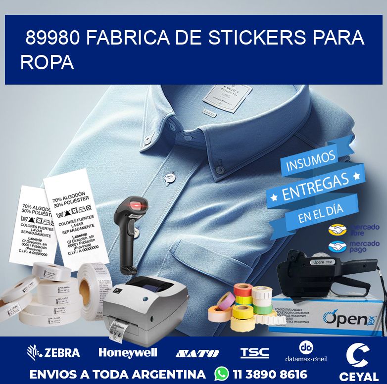 89980 FABRICA DE STICKERS PARA ROPA - Etiquetado Textil