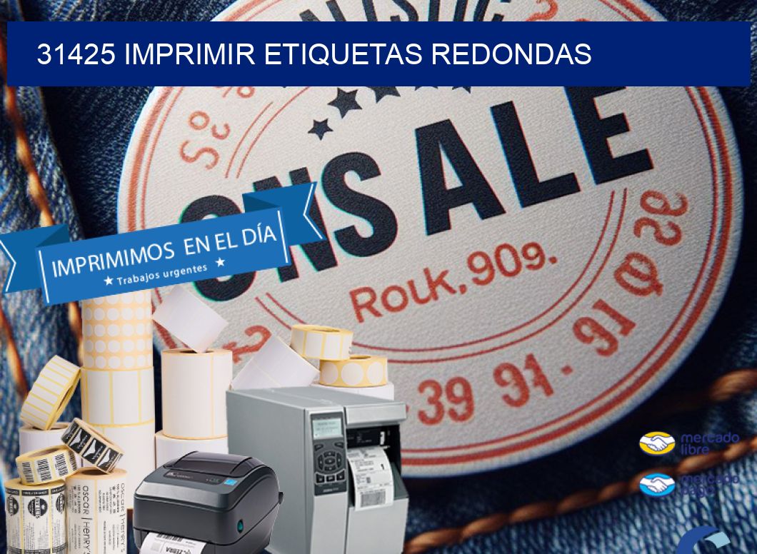 31425 IMPRIMIR ETIQUETAS REDONDAS - Etiquetado Textil