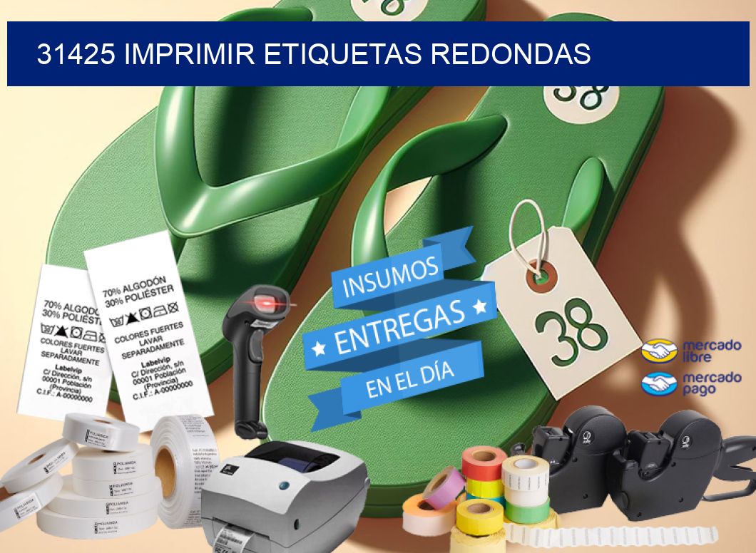 31425 IMPRIMIR ETIQUETAS REDONDAS - Etiquetado Textil