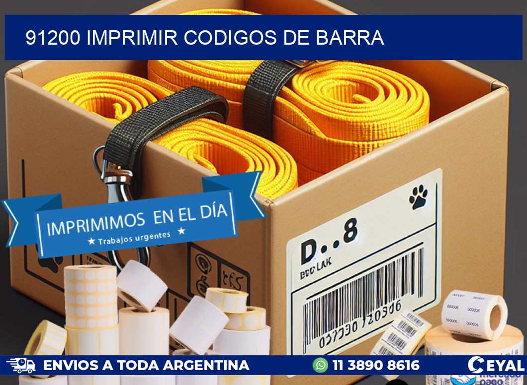 91200 imprimir codigos de barra - Etiquetado Textil