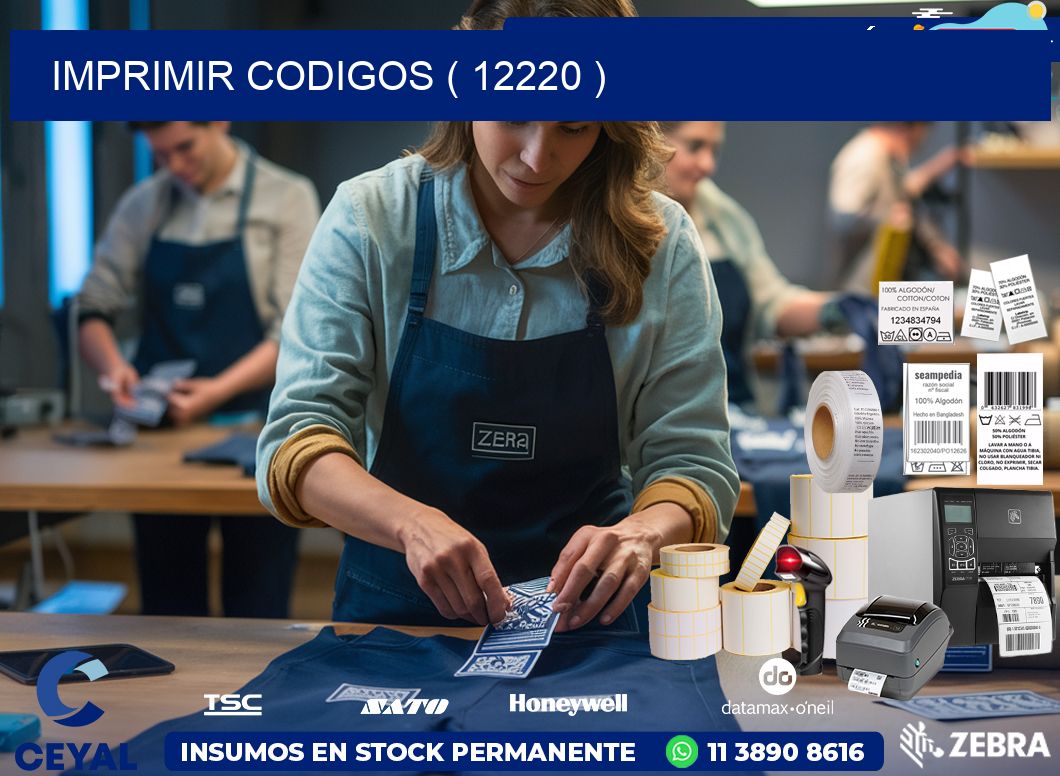 IMPRIMIR CODIGOS ( 12220 ) - Etiquetado Textil