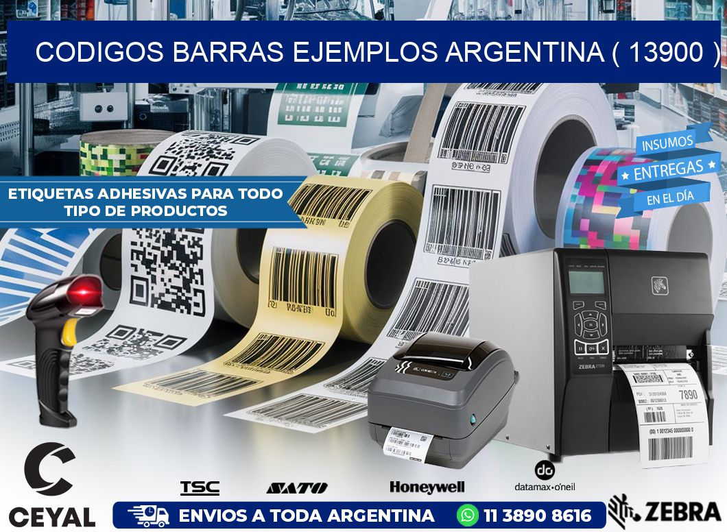 codigos barras ejemplos argentina ( 13900 ) - Etiquetado Textil