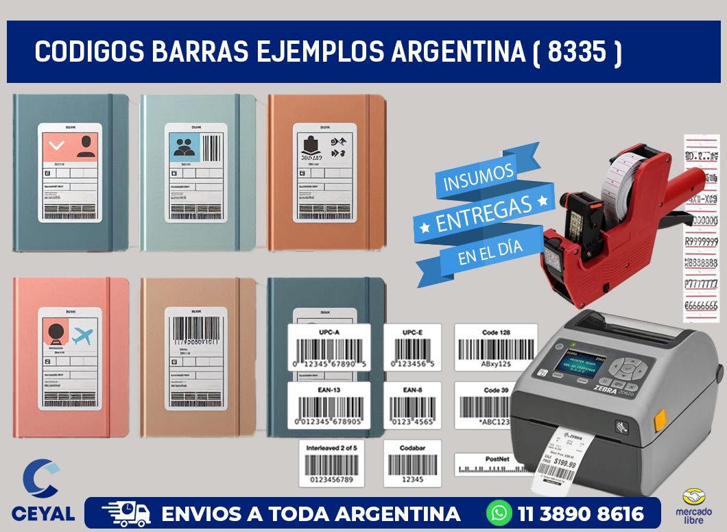 codigos barras ejemplos argentina ( 8335 ) - Etiquetado Textil