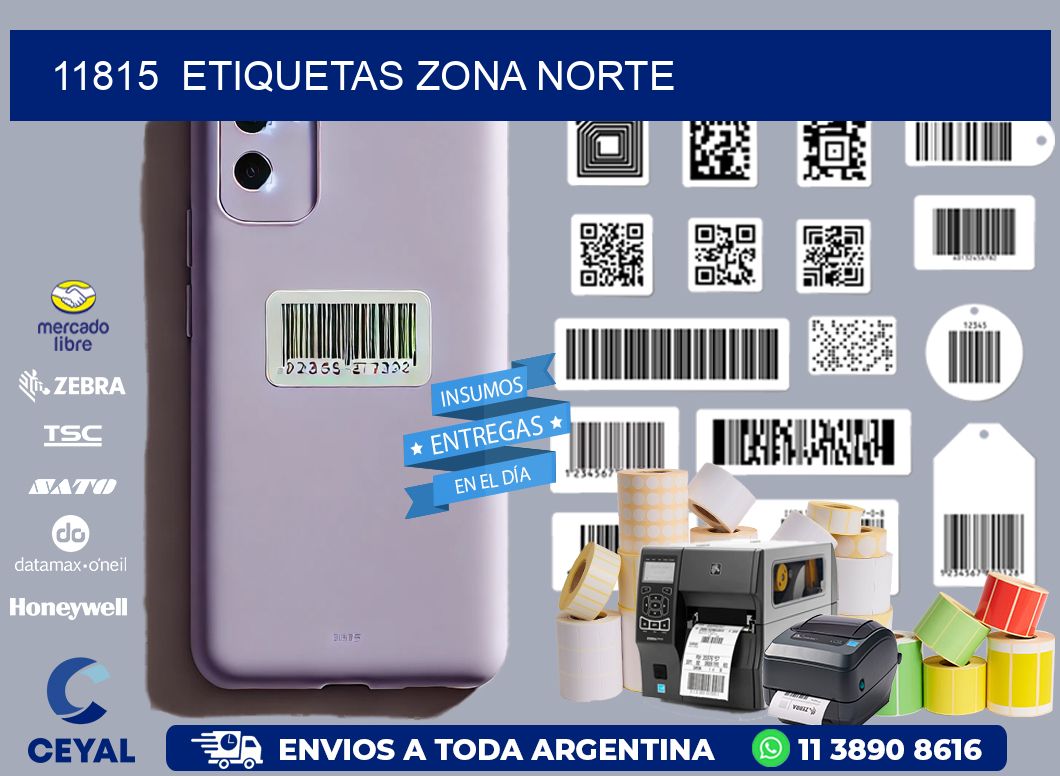 11815 ETIQUETAS ZONA NORTE - Etiquetado Textil