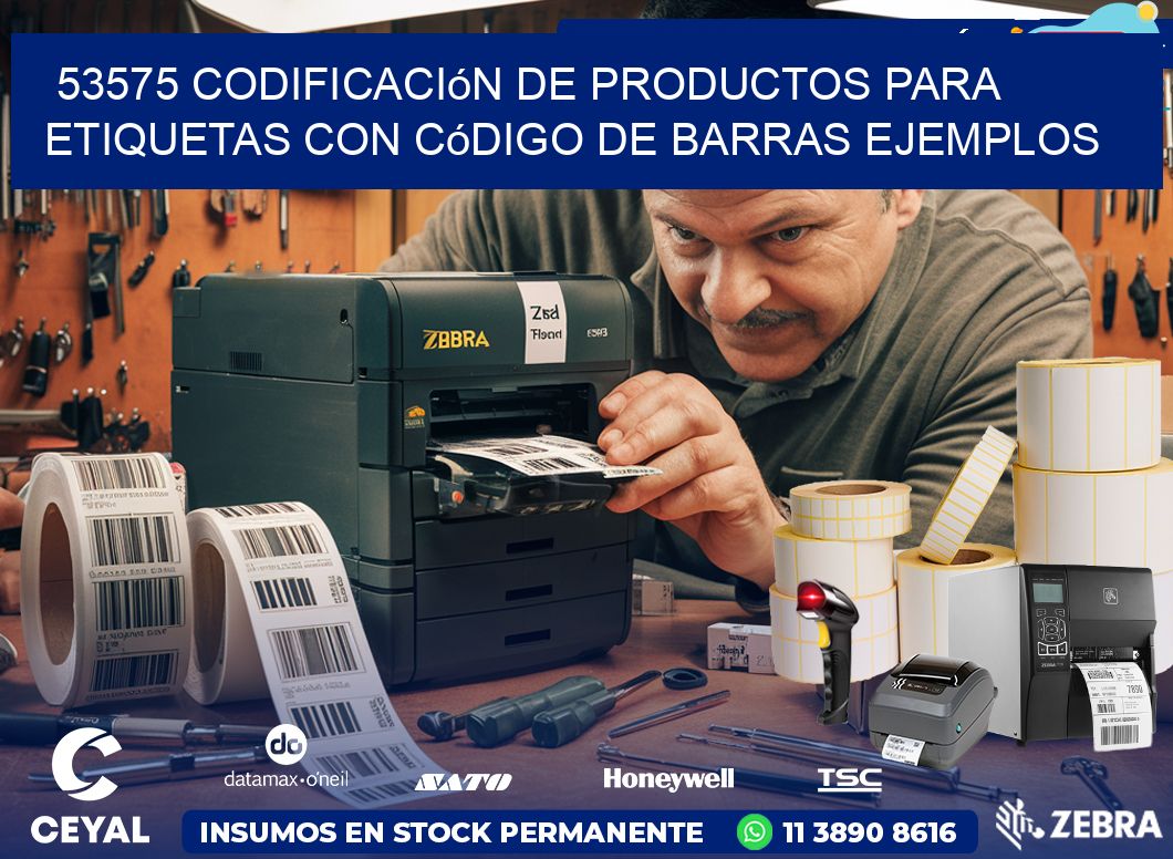 53575 Codificación de productos para etiquetas con código de barras ...